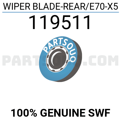 WIPER BLADE-REAR/E70-X5 119511 | SWF Parts | PartSouq