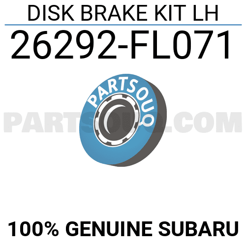 DISK BRAKE KIT LH 26292FL071 | Subaru Parts | PartSouq