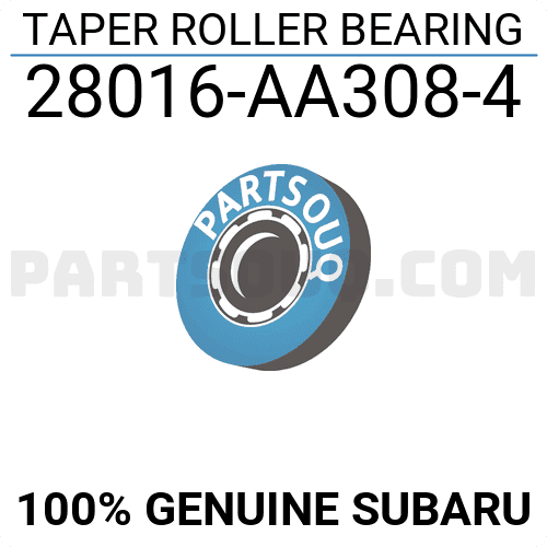 TAPER ROLLER BEARING 28016AA3084 | Subaru Parts | PartSouq
