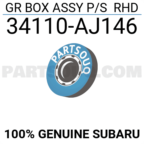 GR BOX ASSY P/S RHD 34110AJ146 | Subaru Parts | PartSouq