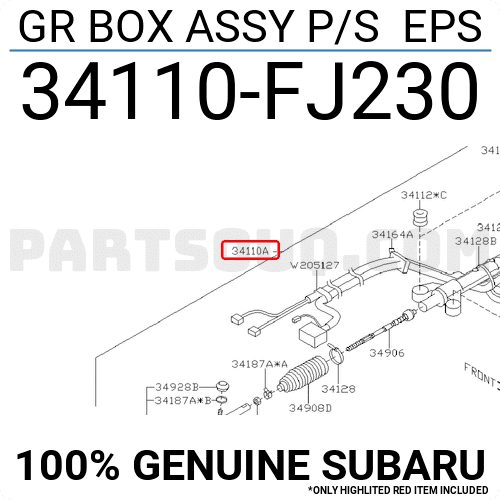 GR BOX ASSY P/S EPS 34110FJ230 | Subaru Parts | PartSouq