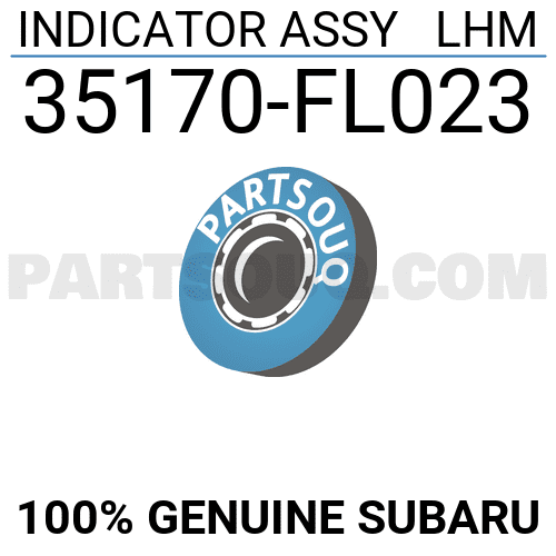 INDICATOR ASSY LHM 35170FL023 | Subaru Parts | PartSouq