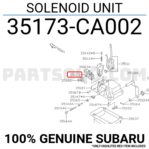SOLENOID UNIT 35173CA002 | Subaru Parts | PartSouq