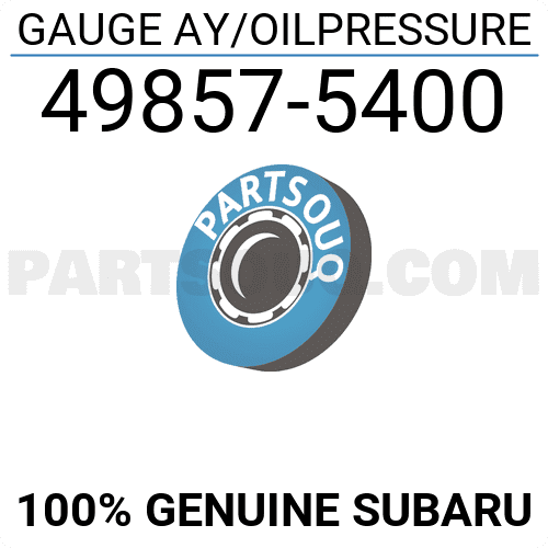 GAUGE AY/OILPRESSURE 498575400 | Subaru Parts | PartSouq