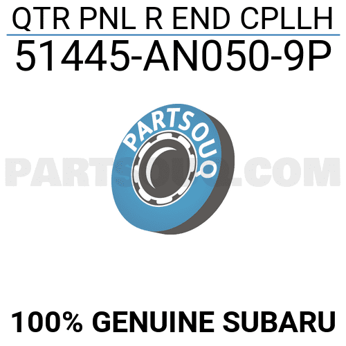 QTR PNL R END CPLLH 51445AN0509P | Subaru Parts | PartSouq