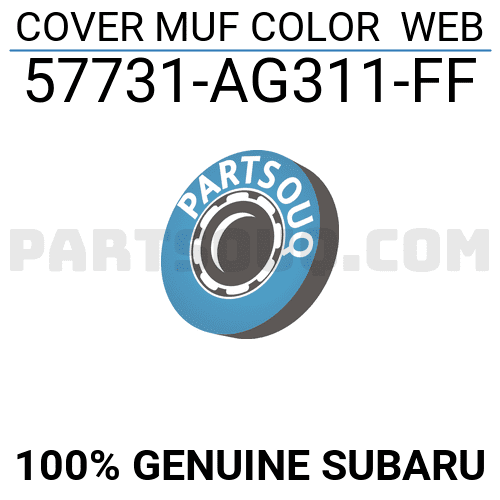 COVER MUF COLOR WEB 57731AG311FF | Subaru Parts | PartSouq