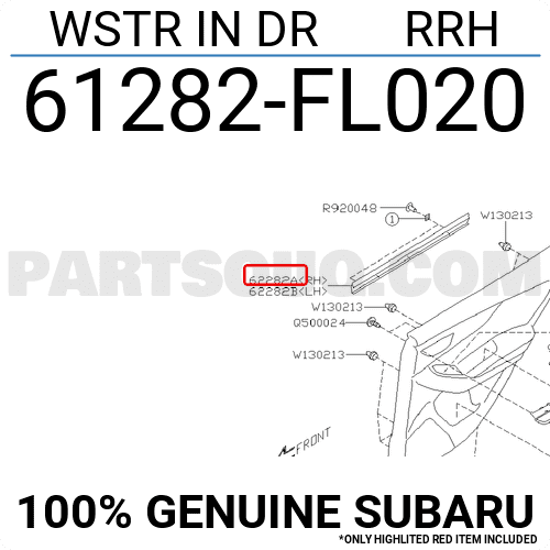 WSTR IN DR RRH 61282FL020 | Subaru Parts | PartSouq