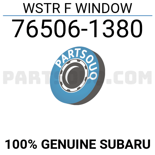 WSTR F WINDOW 765061380 | Subaru Parts | PartSouq