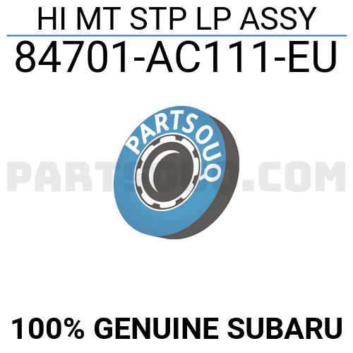 HI MT STP LP ASSY 84701AC111EU | Subaru Parts | PartSouq