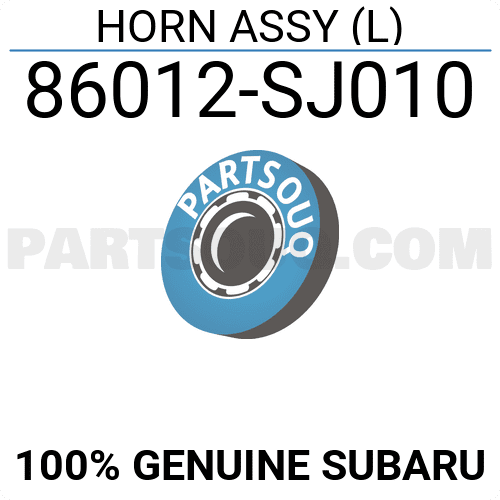 HORN ASSY (L) 86012SJ010 | Subaru Parts | PartSouq