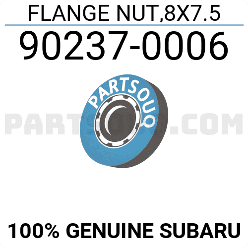 FLANGE NUT,8X7.5 902370006 | Subaru Parts | PartSouq