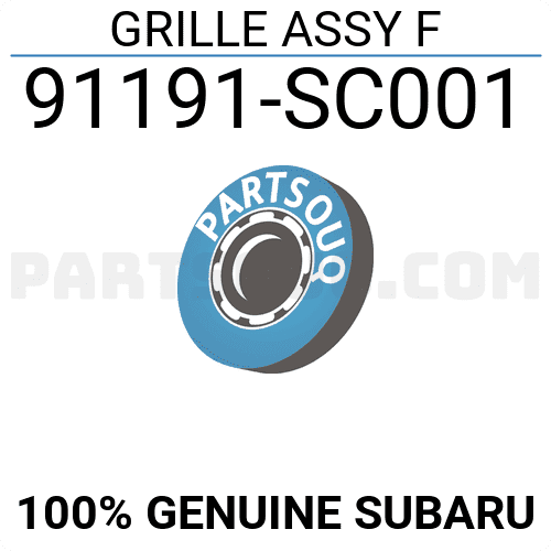 GRILLE ASSY F 91191SC001 | Subaru Parts | PartSouq