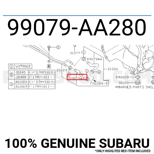 HOSE-ATF 99079AA280 | Subaru Parts | PartSouq