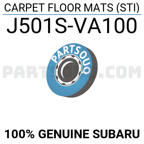 CARPET FLOOR MATS (STI) J501SVA100 | Subaru Parts | PartSouq