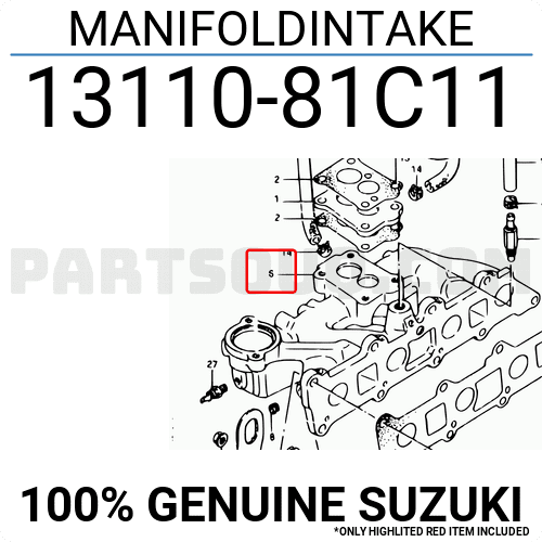 MANIFOLDINTAKE 1311081C11 | Suzuki Parts | PartSouq