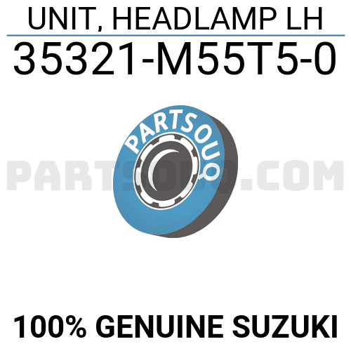 UNIT, HEADLAMP LH 35321M55T50 | Suzuki Parts | PartSouq