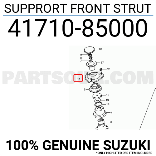 SUPPRORT FRONT STRUT 4171085000 | Suzuki Parts | PartSouq