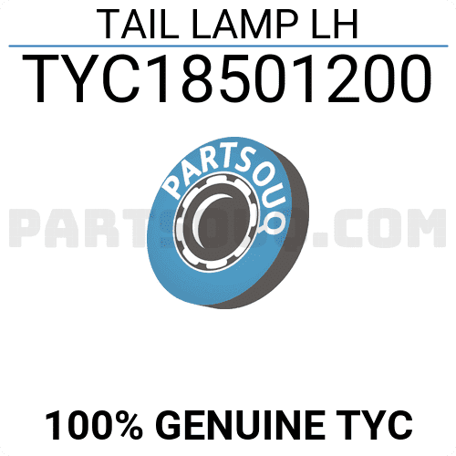 TAIL LAMP LH TYC18501200 | TYC Parts | PartSouq