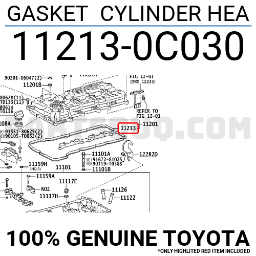 GASKET CYLINDER HEA 112130C030 | Toyota Parts | PartSouq