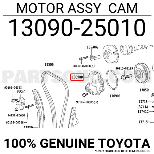 MOTOR ASSY CAM 1309025010 | Toyota Parts | PartSouq