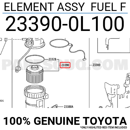 ELEMENT ASSY FUEL F 233900L100 | Toyota Parts | PartSouq