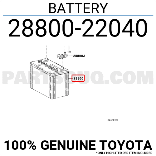 BATTERY 2880022040 | Toyota Parts | PartSouq