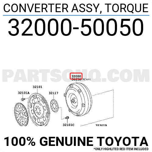 CONVERTER ASSY, TORQUE 3200050050 | Toyota Parts | PartSouq