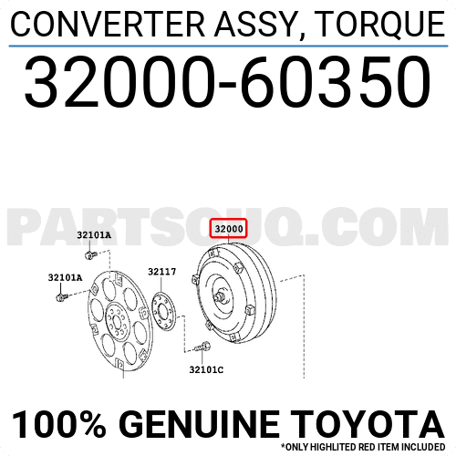CONVERTER ASSY, TORQUE 3200060350 | Toyota Parts | PartSouq