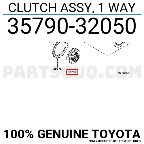 CLUTCH ASSY, 1 WAY 3579032050 | Toyota Parts | PartSouq