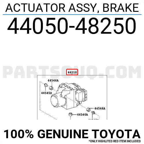 ACTUATOR ASSY, BRAKE 4405048250 | Toyota Parts | PartSouq