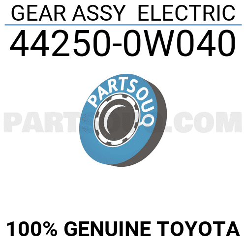 GEAR ASSY ELECTRIC 442500W040 | Toyota Parts | PartSouq