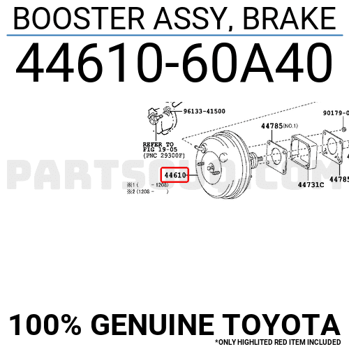 BOOSTER ASSY, BRAKE 4461060A40 | Toyota Parts | PartSouq