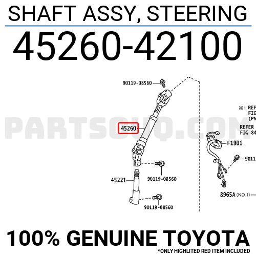 SHAFT ASSY, STEERING 4526042100 | Toyota Parts | PartSouq