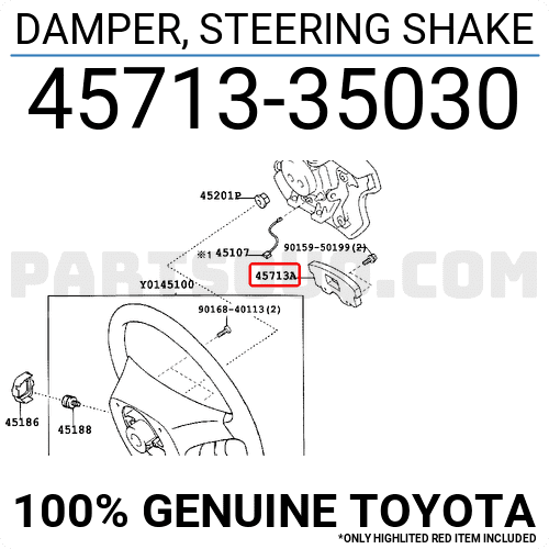 DAMPER, STEERING SHAKE 4571335030 | Toyota Parts | PartSouq