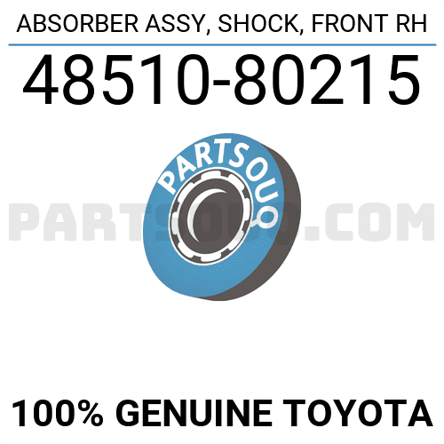 ABSORBER ASSY, SHOCK, FRONT RH 4851080215 | Toyota Parts | PartSouq