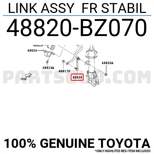 LINK ASSY FR STABIL 48820BZ070 | Toyota Parts | PartSouq