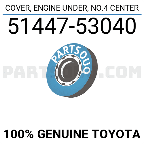 COVER, ENGINE UNDER, NO.4 CENTER 5144753040 | Toyota Parts | PartSouq