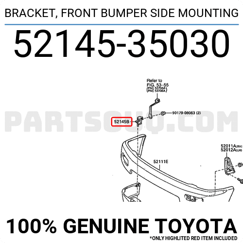 BRACKET, FRONT BUMPER SIDE MOUNTING 5214535030 | Toyota Parts | PartSouq