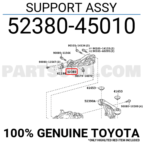 SUPPORT ASSY 5238045010 | Toyota Parts | PartSouq