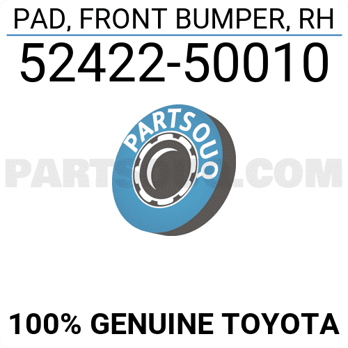PAD, FRONT BUMPER, RH 5242250010 | Toyota Parts | PartSouq