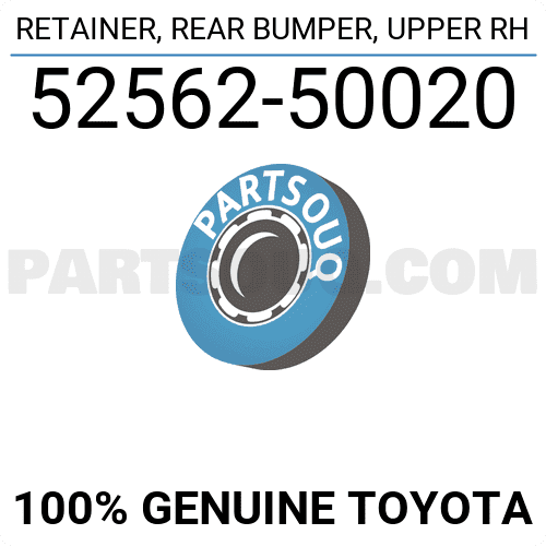 RETAINER, REAR BUMPER, UPPER RH 5256250020 | Toyota Parts | PartSouq