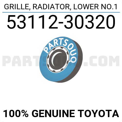 GRILLE, RADIATOR, LOWER NO.1 5311230320 | Toyota Parts | PartSouq