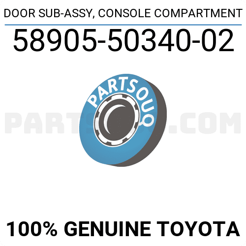 DOOR SUB-ASSY, CONSOLE COMPARTMENT 589055034002 | Toyota Parts | PartSouq
