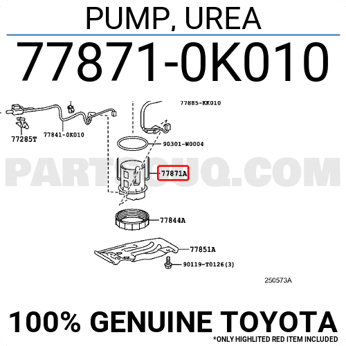 PUMP, UREA 778710K010 | Toyota Parts | PartSouq