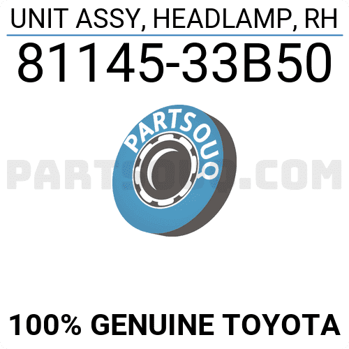 UNIT ASSY, HEADLAMP, RH 8114533B50 | Toyota Parts | PartSouq