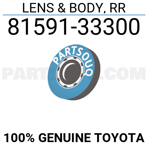 LENS & BODY, RR 8159133300 | Toyota Parts | PartSouq