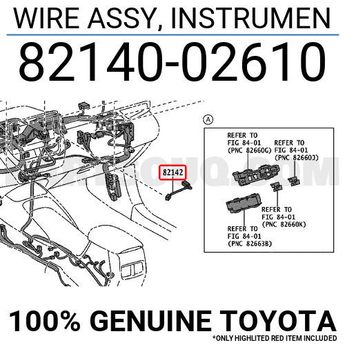 WIRE ASSY, INSTRUMEN 8214002610 | Toyota Parts | PartSouq