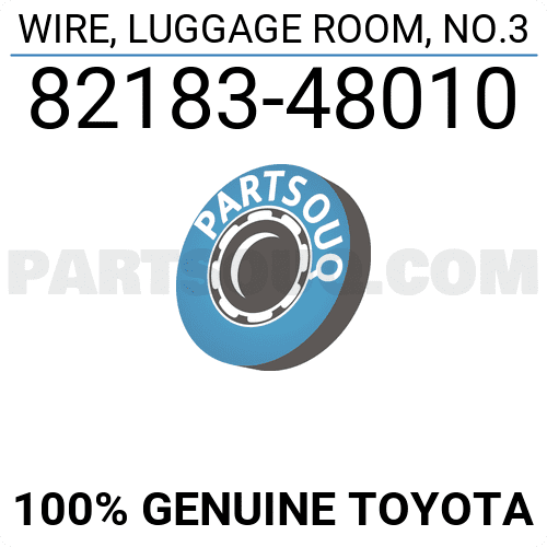 WIRE, LUGGAGE ROOM, NO.3 8218348010 | Toyota Parts | PartSouq