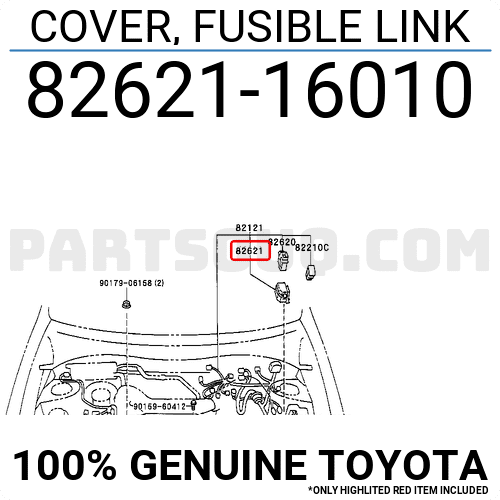 COVER, FUSIBLE LINK 8262116010 | Toyota Parts | PartSouq