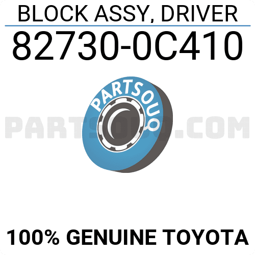 BLOCK ASSY, DRIVER 827300C410 | Toyota Parts | PartSouq